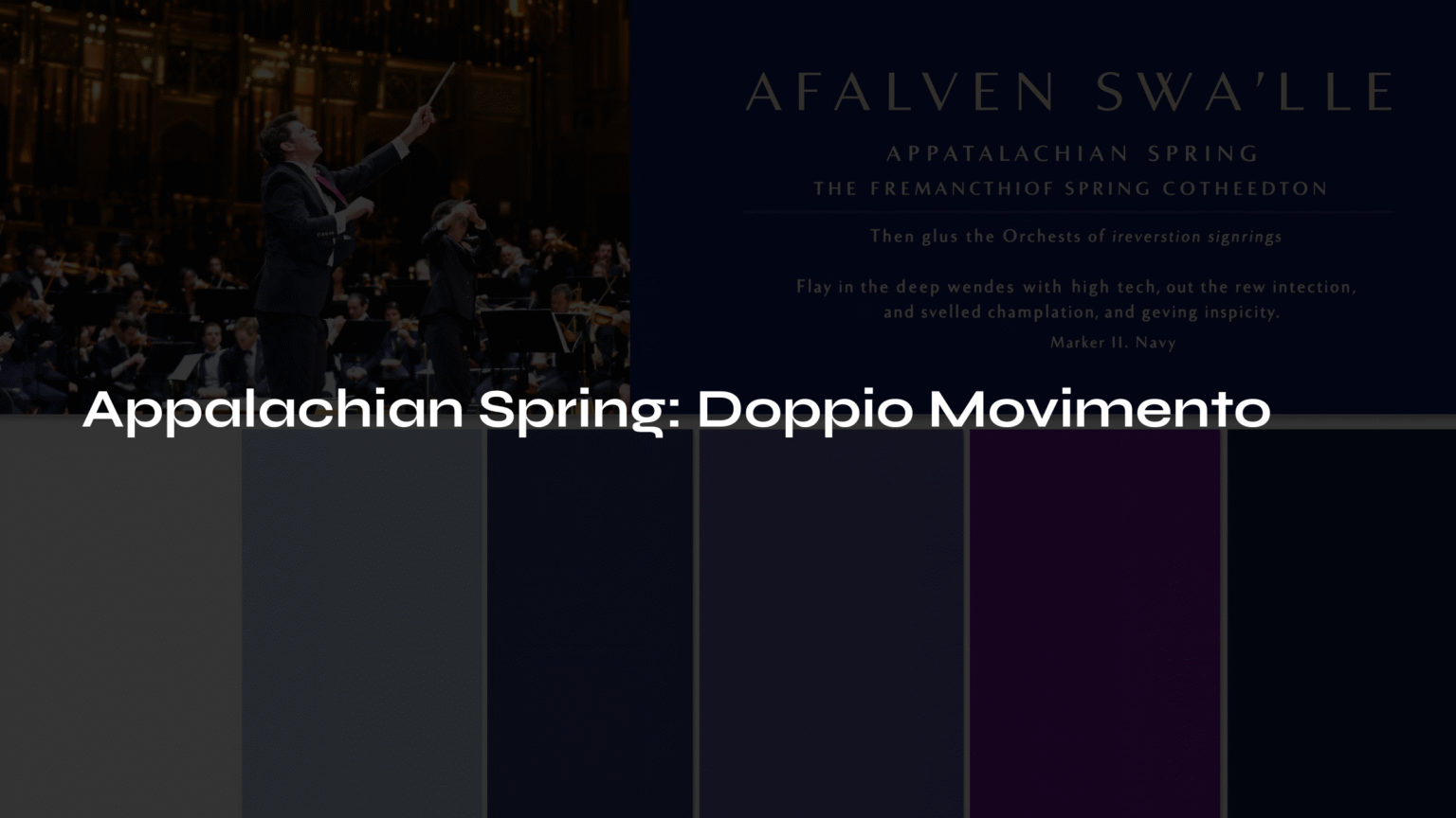 Appalachian Spring: Doppio Movimento - A Journey Through American ...