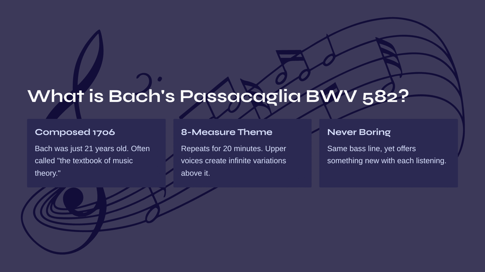 Bach's Passacaglia and Fugue in C Minor BWV 582: Complete Guide ...