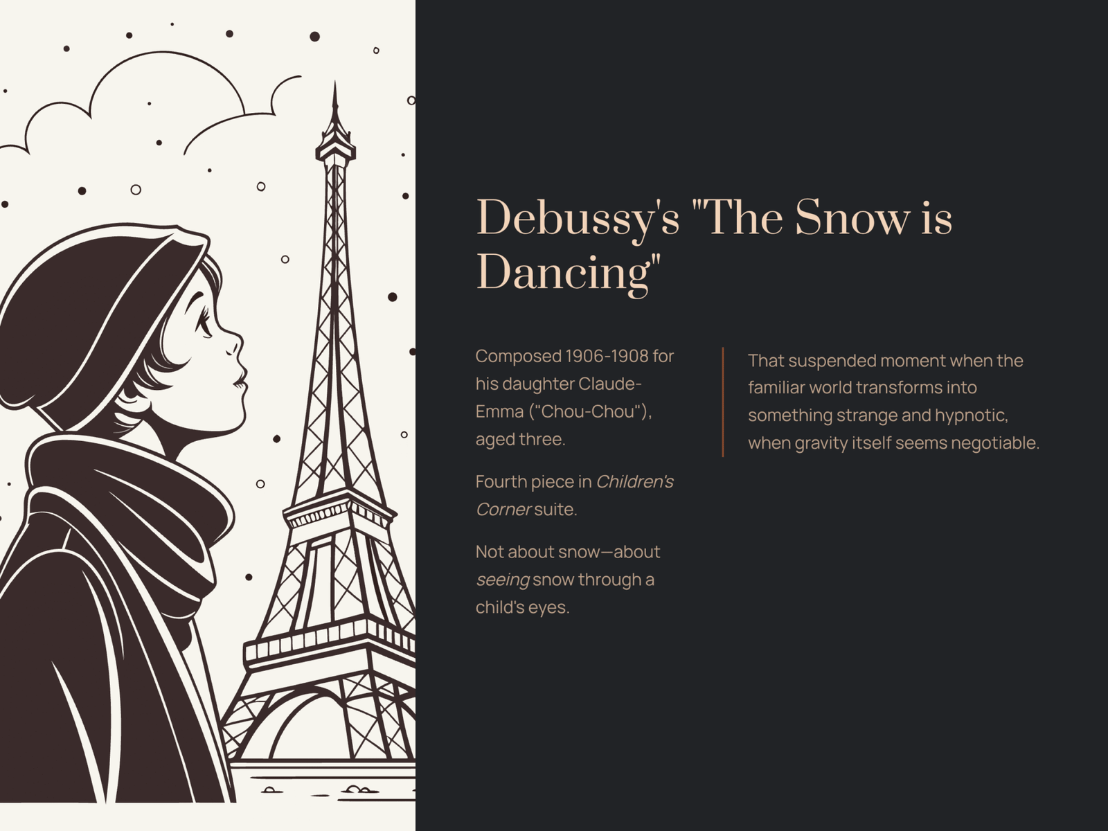 When Snowflakes Became a Dance - Debussy's The Snow is Dancing ...